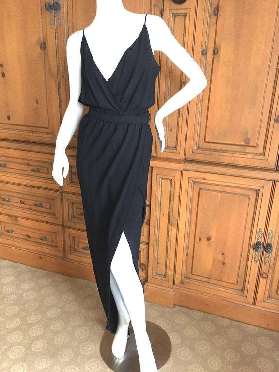 Halston 1970's Disco Era Black 2pc Dress at 1stDibs