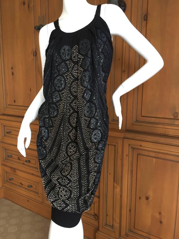 Yves Saint Laurent Egyptian Assuit Pattern Embellished Bubble Dress For ...