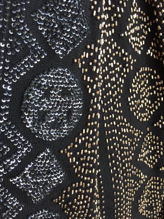 Yves Saint Laurent Egyptian Assuit Pattern Embellished Bubble Dress For ...