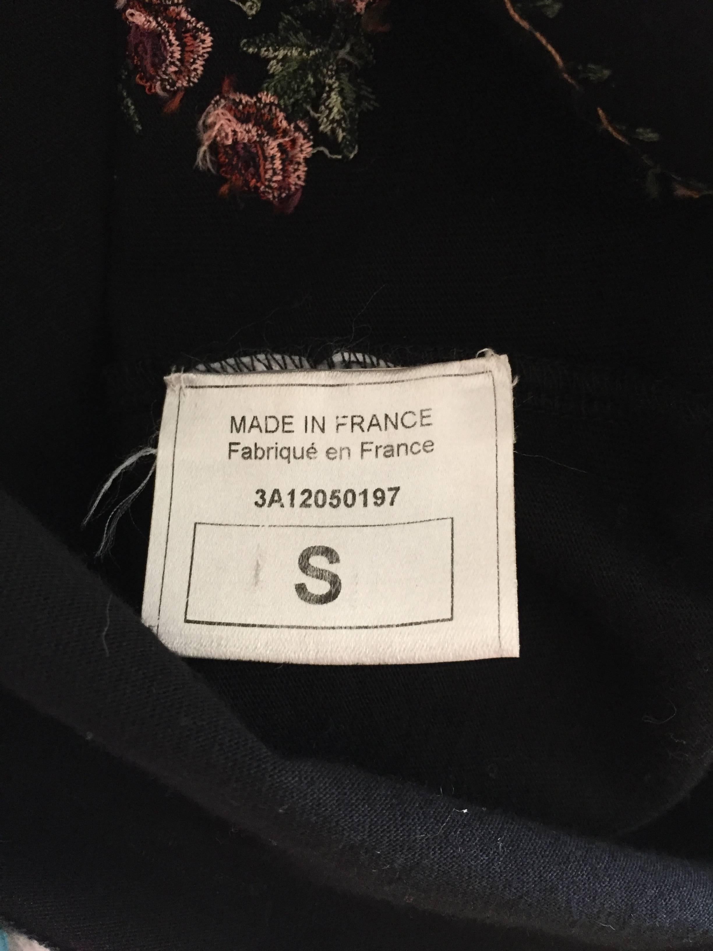 John Galliano Fur Trim Cheosam Top at 1stDibs