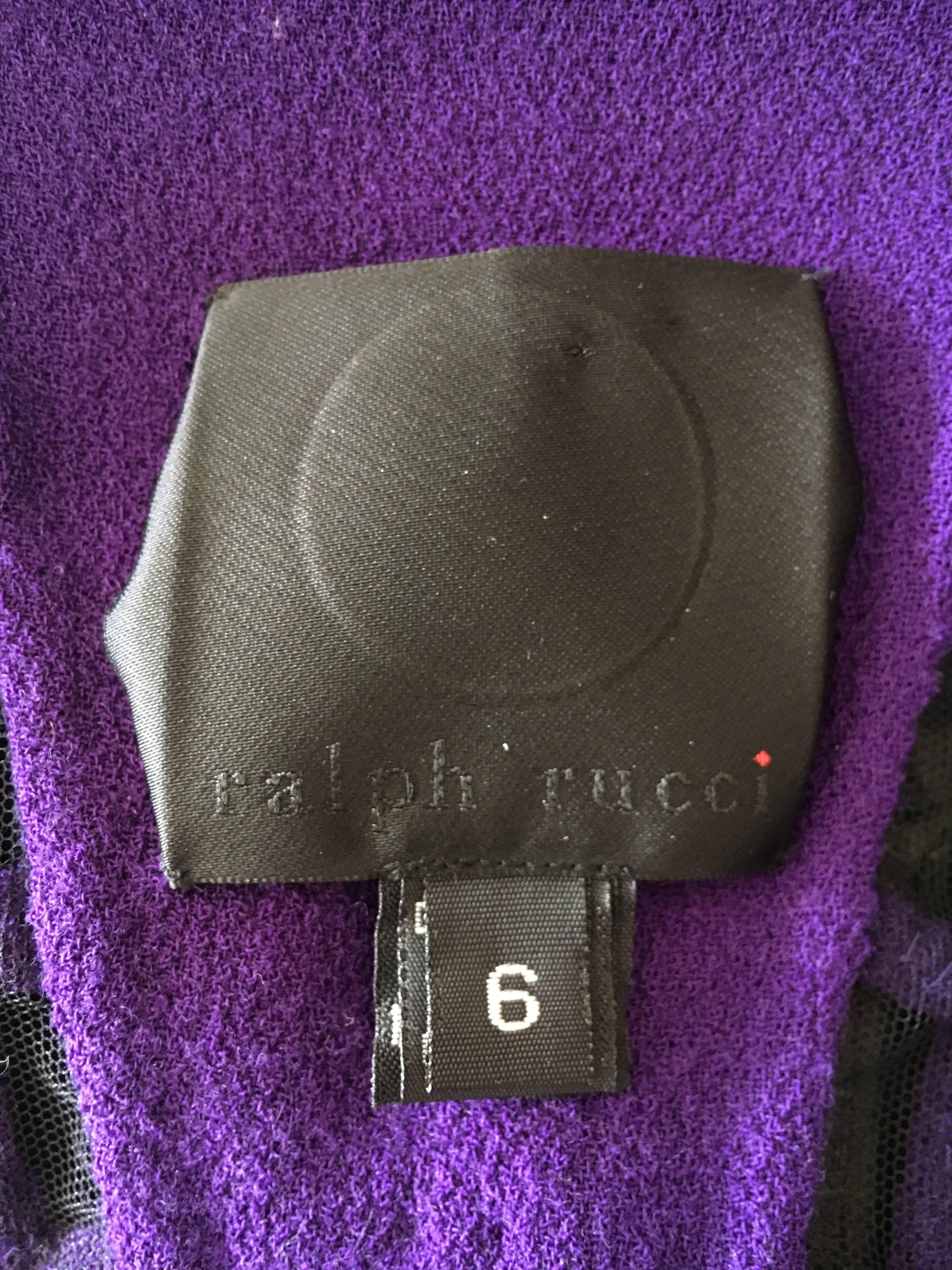 Ralph Rucci Chado Purple Bulls Eye Pattern Jacket For Sale at 1stDibs