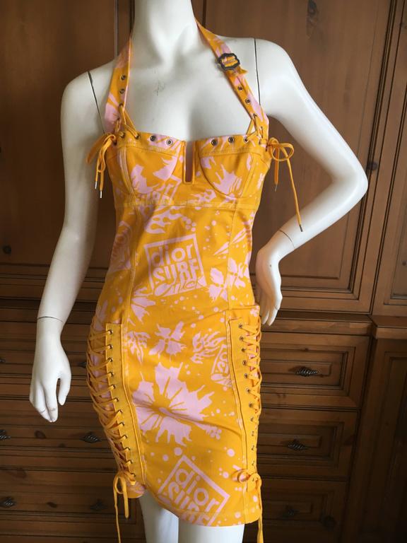 Christian Dior by John Galliano Corset Lace "Dior Surf Chick" Mini ...