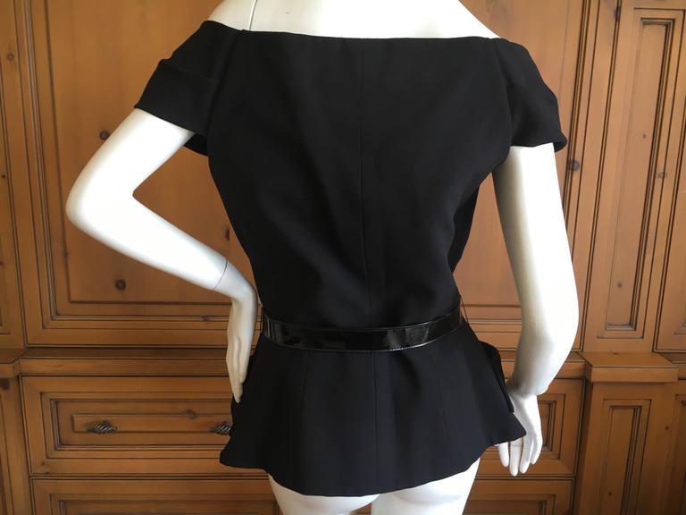 Christian Dior by John Galliano 2011 Black Off the Shoulder Jacket with ...
