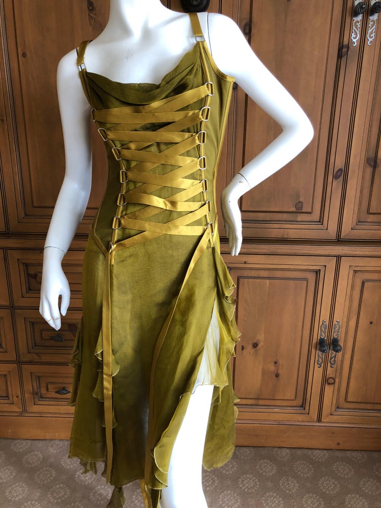 Versace Silk Lace Corset Dress as Seen on Barbie Doll, Fall 2003 For ...