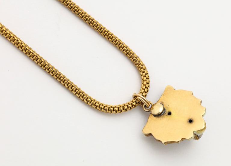 Enamel and Diamond Tiger Pendant on a Gold Chain at 1stDibs | tiger ...