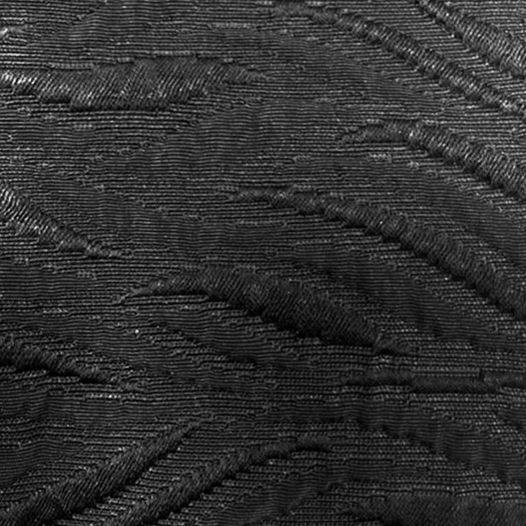 1960's Harrods Black Silk Rayon Cloque' Opera Cloak, Floor Length For ...