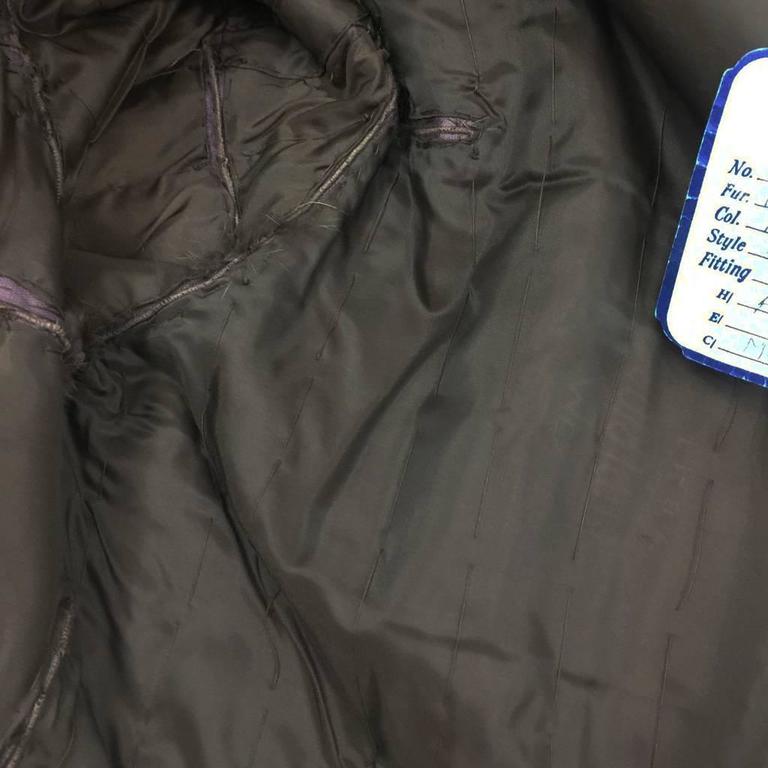 1970s Maxwell Crof Bespoke Après Ski Green Dyed Raccoon Fur Jacket For ...