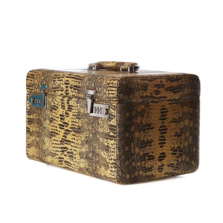 Prada Lizard Train Case at 1stDibs