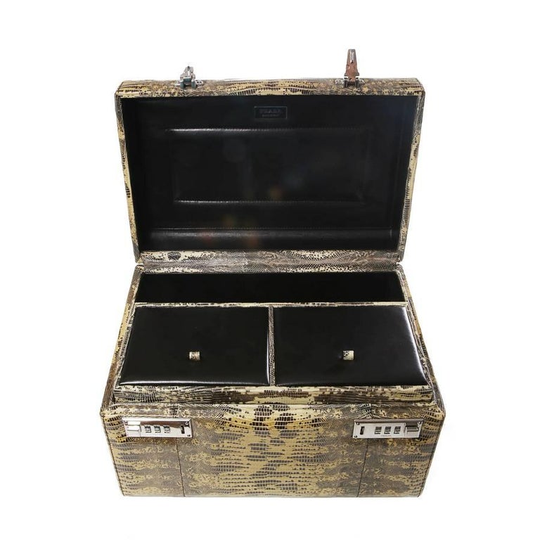 Prada Lizard Train Case at 1stDibs