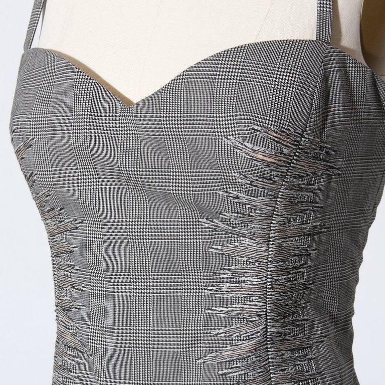 Versace Spring Summer 1998 Prince of Wales check dress. For Sale at ...