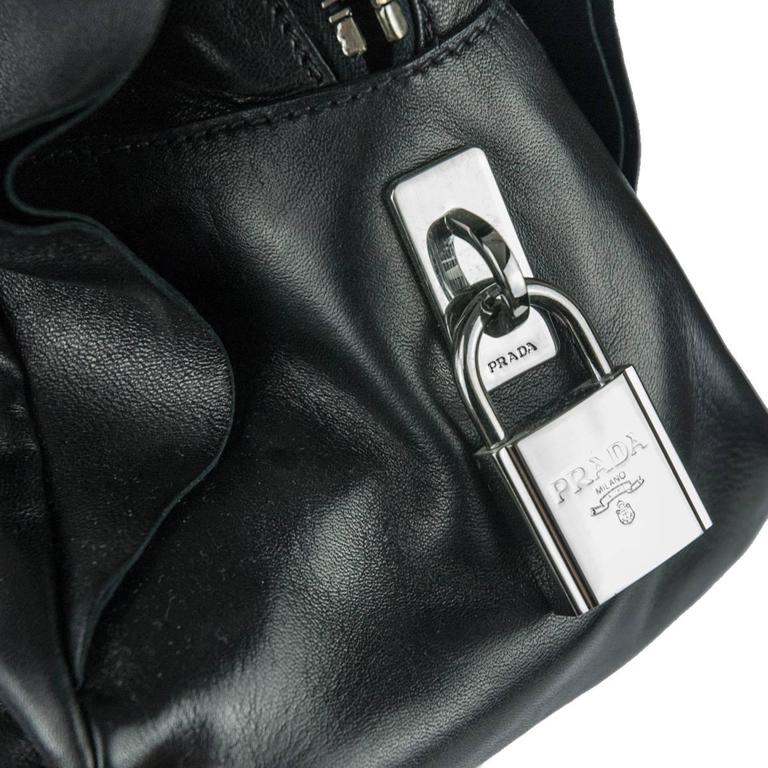 2008 Prada Black Bowler Bag at 1stDibs