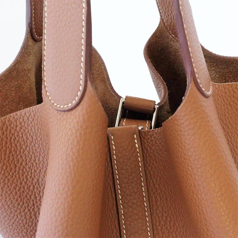 Hermes Clemence Leather Picotin GM Bag at 1stDibs | hermes picotin gm