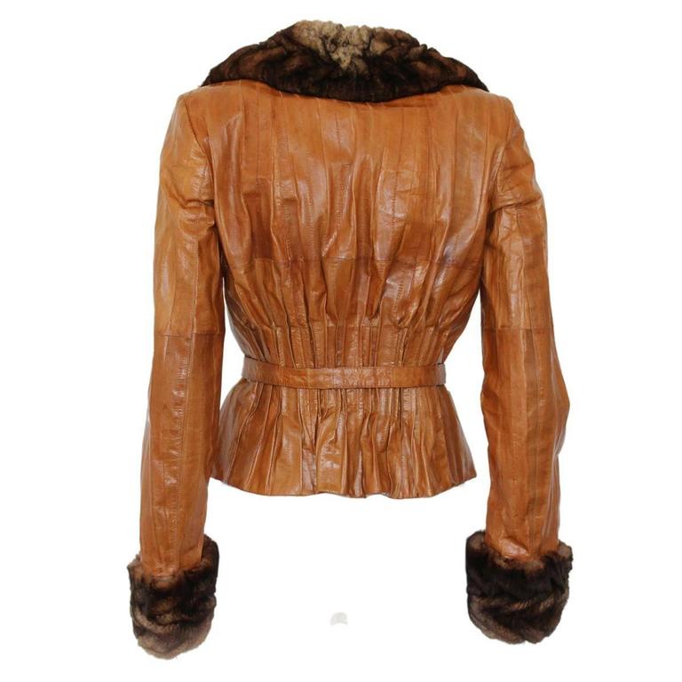 John Galliano Eel and Fur Jacket at 1stDibs