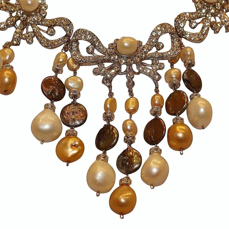 Carlo Zini Bijoux Pearls Collier For Sale at 1stDibs
