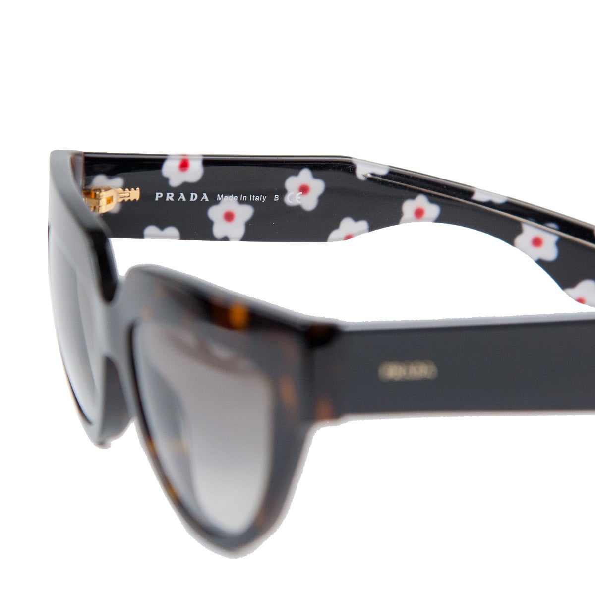 Prada Black and Tortoise Flower Sunglasses at 1stDibs | prada flower ...