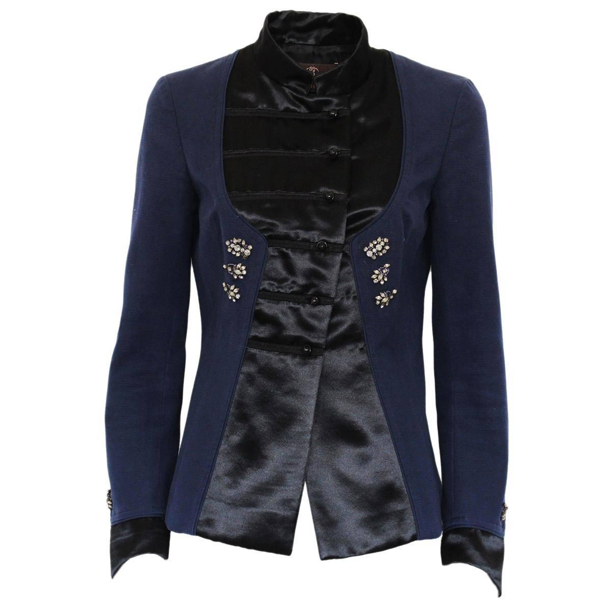 Roberto Cavalli Class Chocolate Brown Leather Jacket at 1stDibs ...