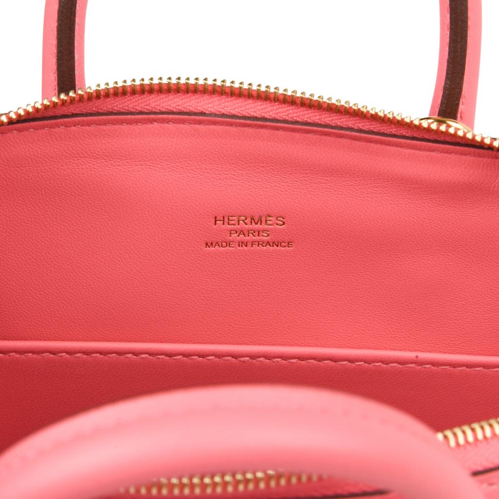 Hermes Mini Bolide 1923 Bag Rose Azalee Evercolor at 1stDibs | hermes ...