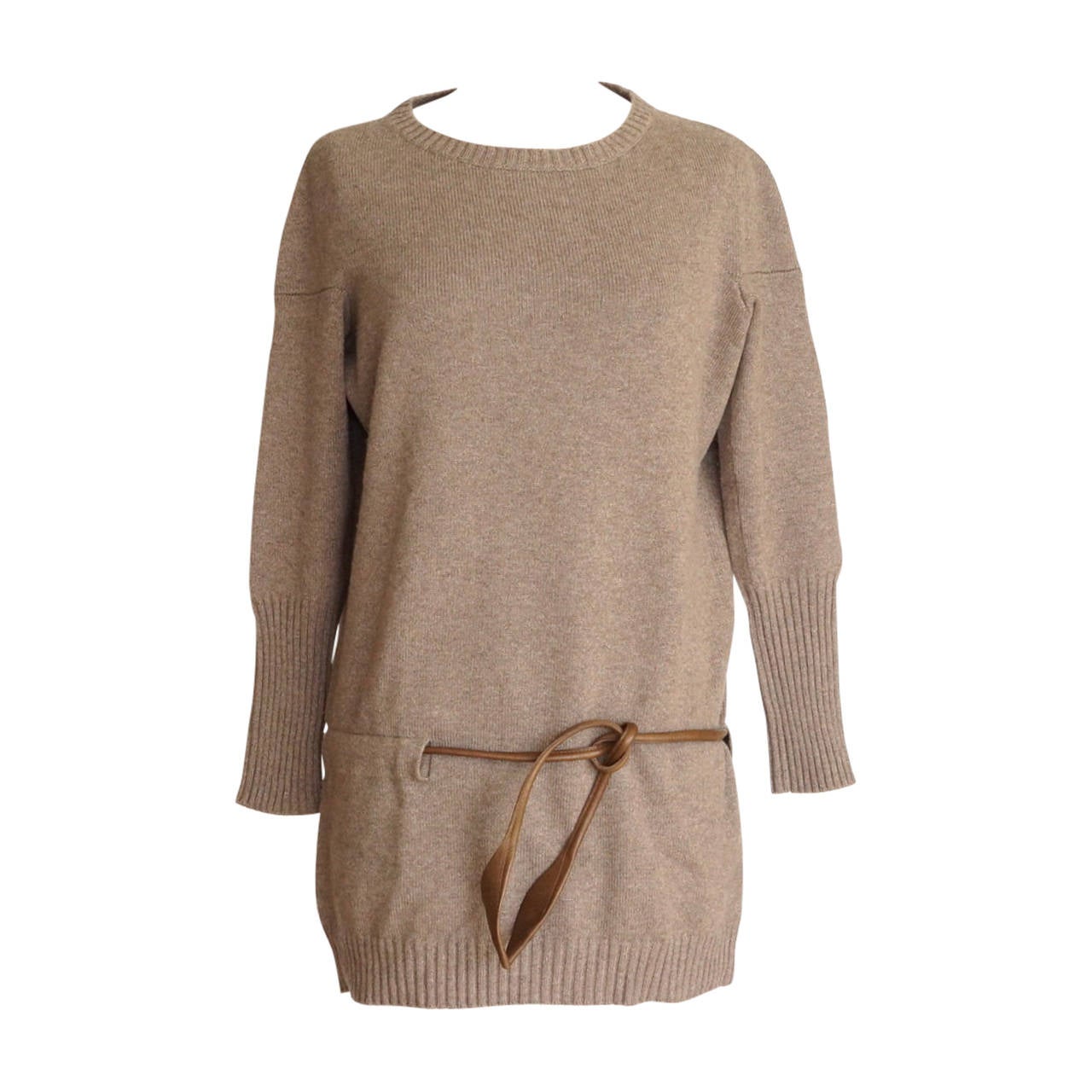 Brunello Cucinelli Orange Cashmere Sweater For Sale at 1stDibs