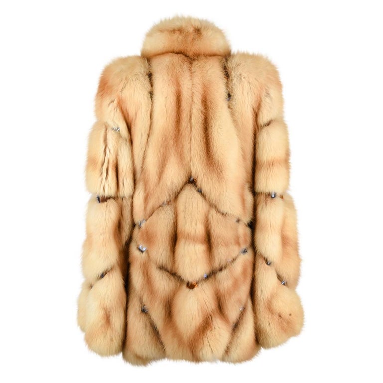 Russian Sable Fur Coat / Jacket Jeweled Unique Striking 6 / 8 at 1stDibs