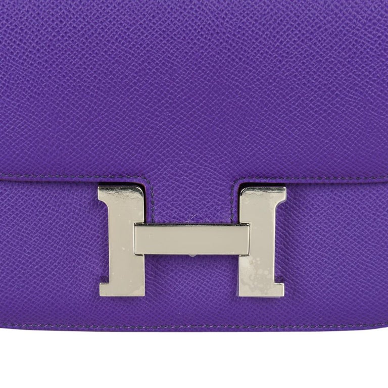 Hermes Constance 18 Bag Crocus Purple Epsom Leather Palladium Very Rare ...