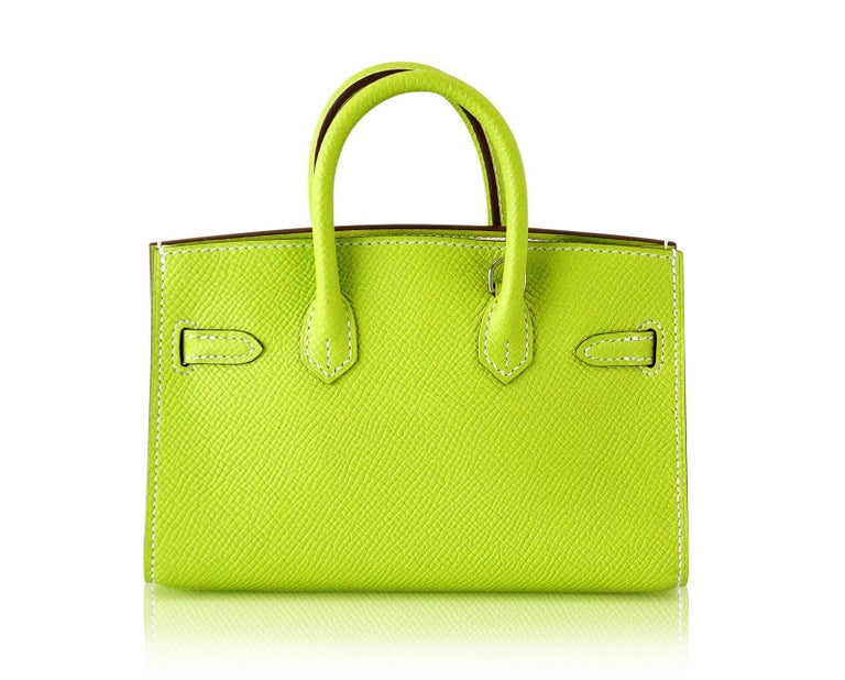 Hermes Birkin Bag Tiny Miniature Micro Kiwi Epsom Limited Edition at ...