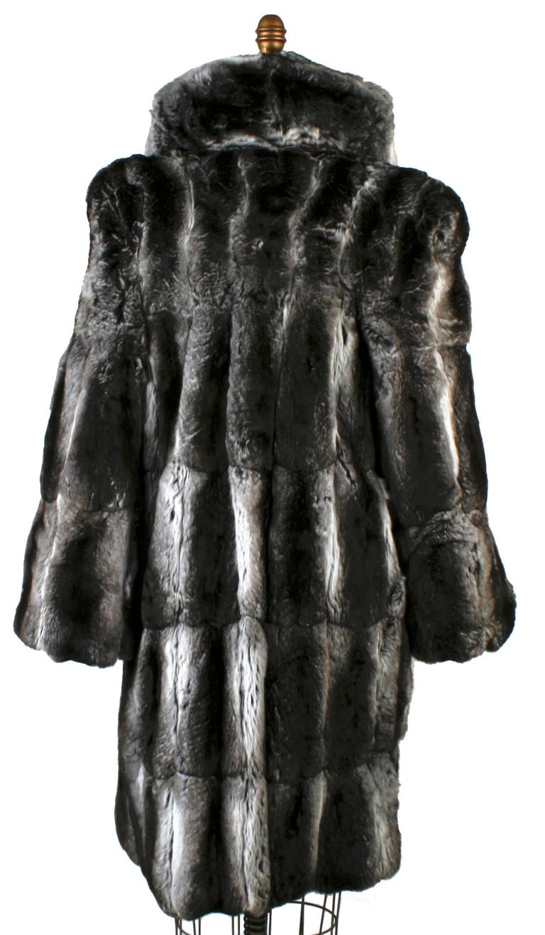 Revillon Grey Chinchilla Fur Coat For Sale at 1stDibs | grey chinchilla ...