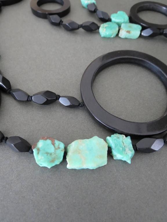 Vintage Danish Monies Gerda Lynggaard Turquoise Necklace Signed Unique ...