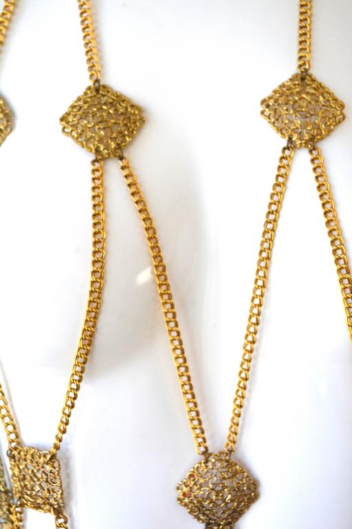 60s Body Chain/ Medieval Revival Halter For Sale at 1stDibs