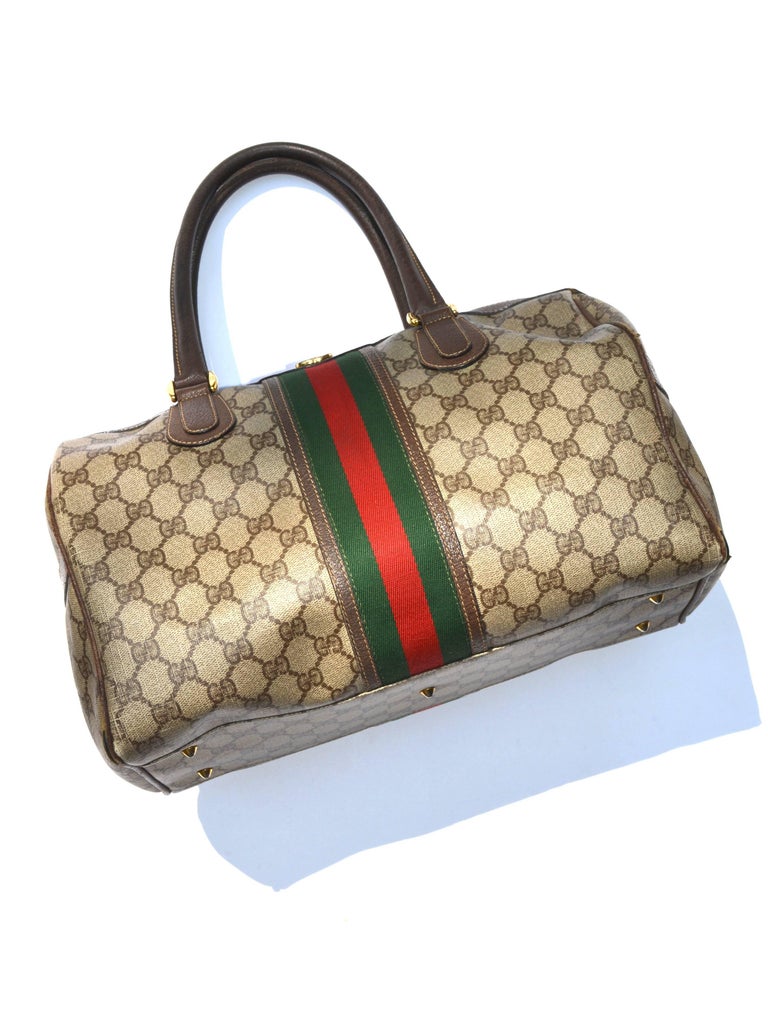 Gucci Logo Mini Duffle Handbag For Sale at 1stDibs | mini duffle purse
