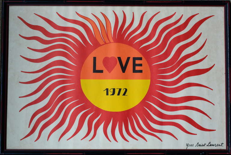 YSL Early Sun Love Print at 1stDibs
