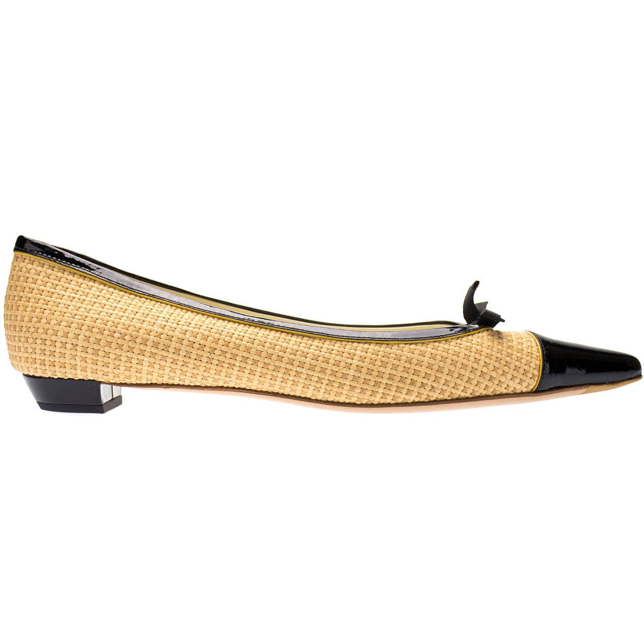 Prada Rattan Flats For Sale at 1stDibs
