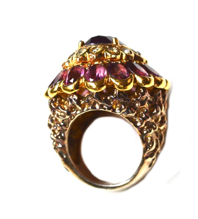 Oversized Vintage Panetta Cocktail Ring at 1stDibs | oversized cocktail ...