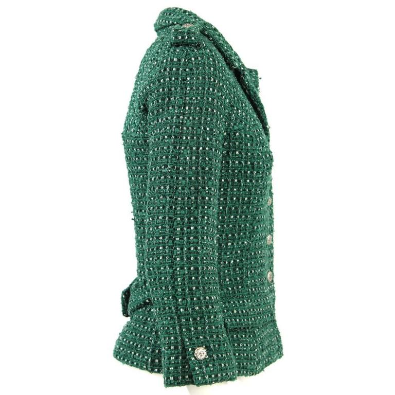 2006 Chanel Green Jacket at 1stDibs