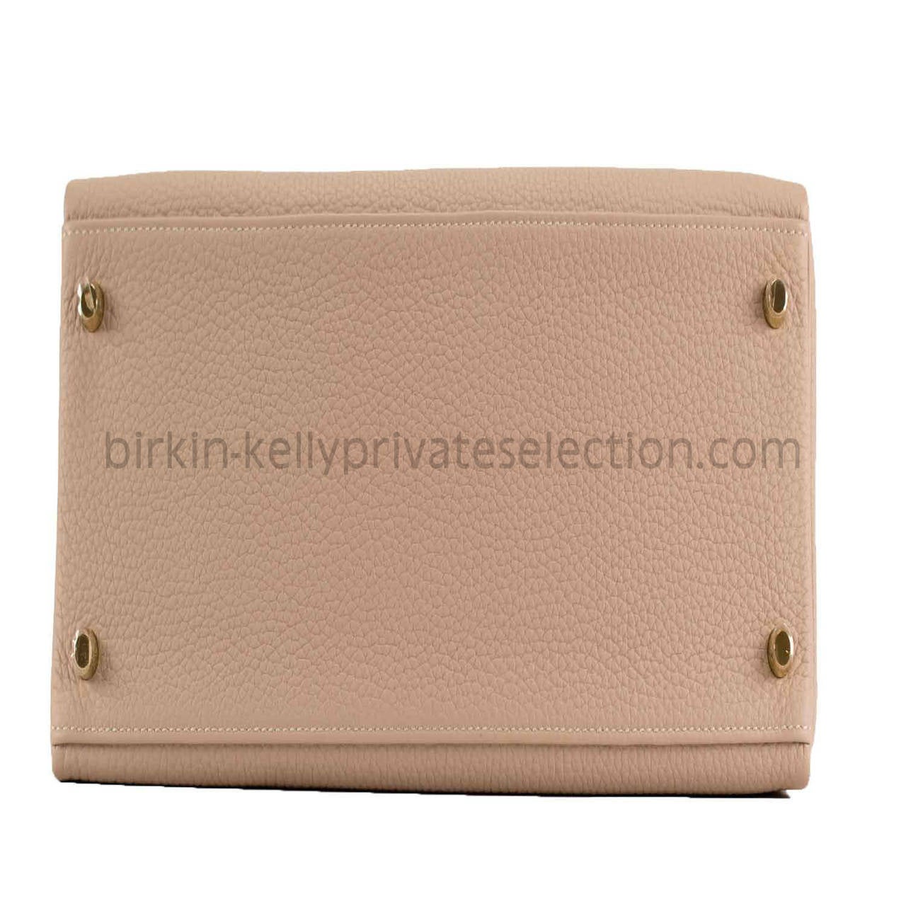 HERMES Handbag KELLY II RETOURNE 35 Grey Tourturelle Gold Hardware 2015 ...