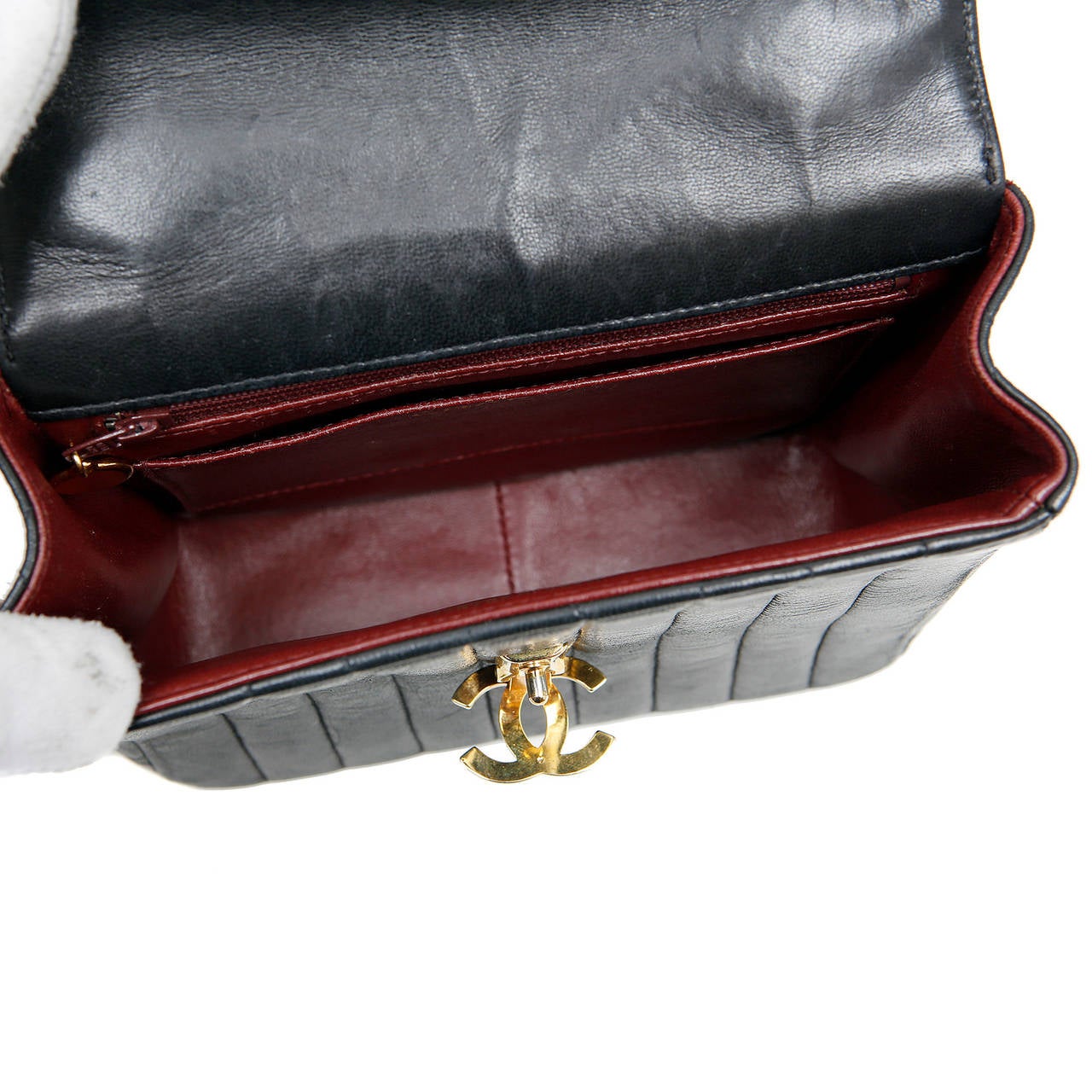 Chanel Black Leather Mini Kelly Bag at 1stDibs | chanel mini kelly bag