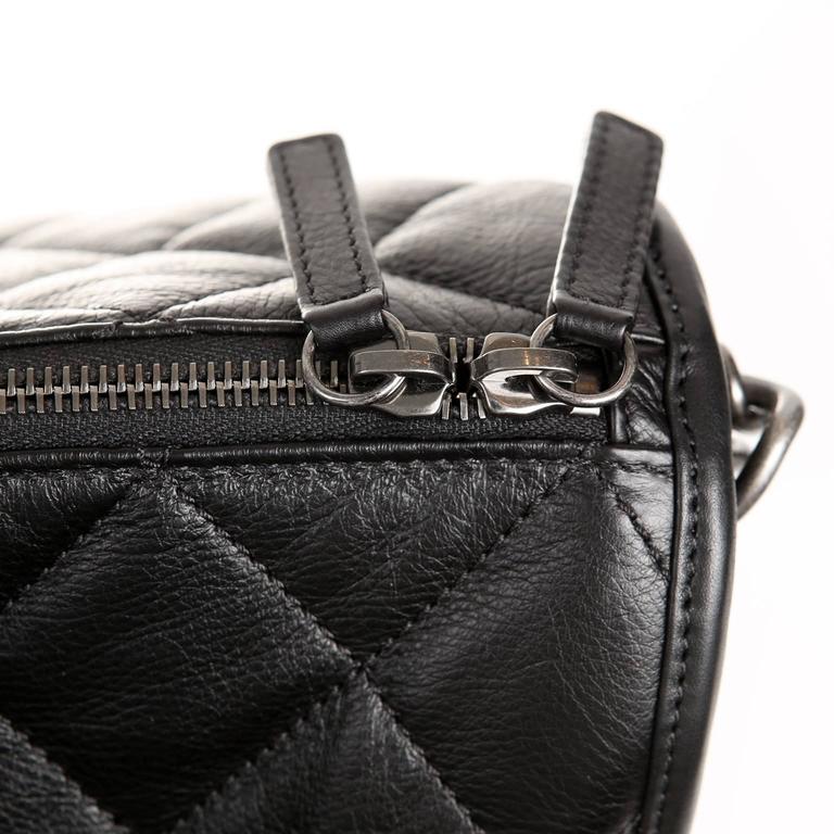 Chanel Black Leather Unisex XL Weekender Bag at 1stDibs | chanel ...