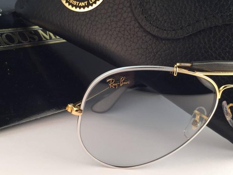 New Ray Ban Precious Metals 24k Gold/Platinum B&L Outdoorsman 62' USA ...