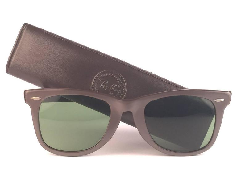 New Ray Ban Wayfarer 1960's Mid Century Pearl Grey RB3 Lenses B&L USA ...