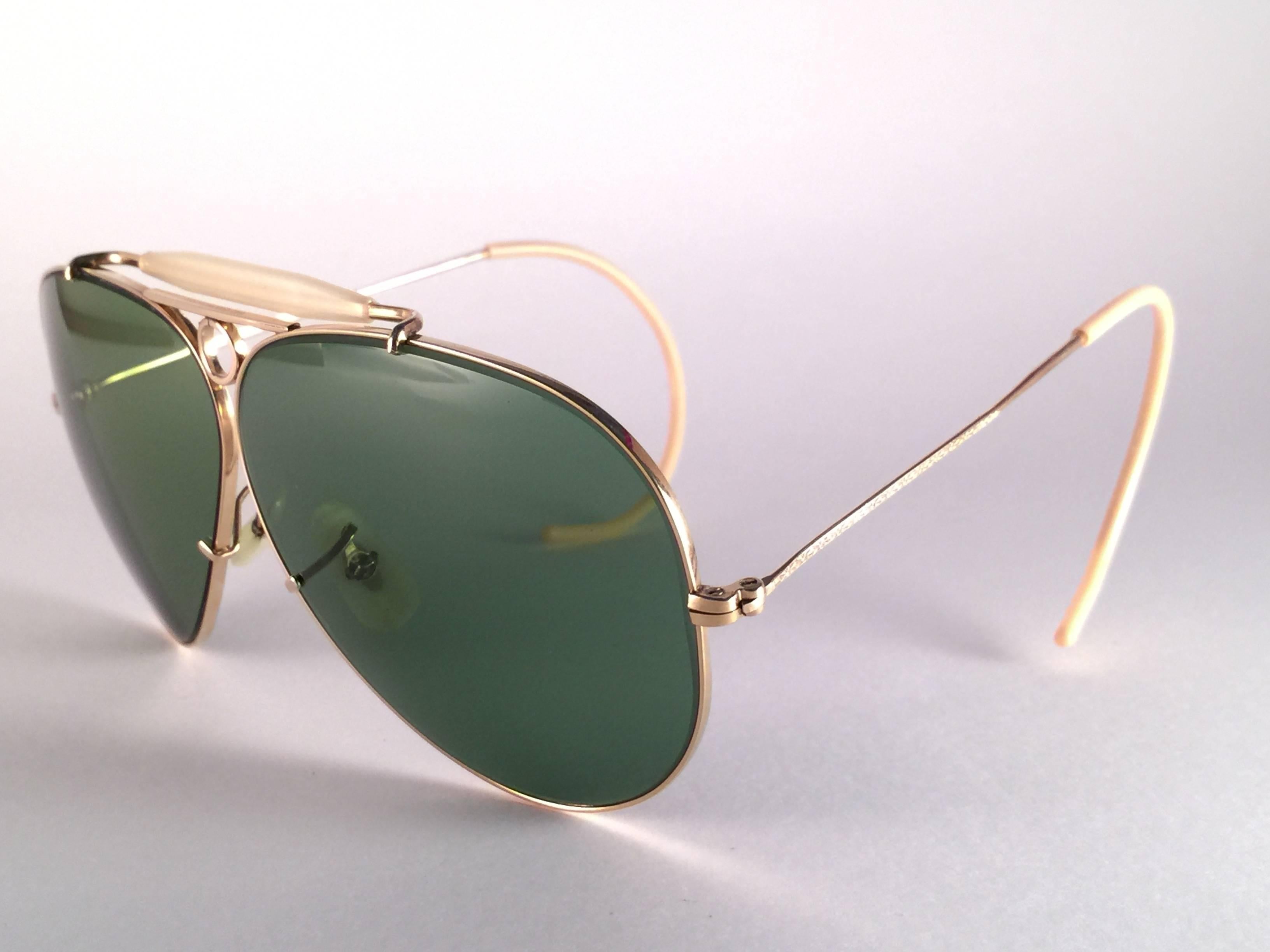 New Ray Ban Shooter 1950's Classic 12K Gold Filled Collectors B&L USA ...