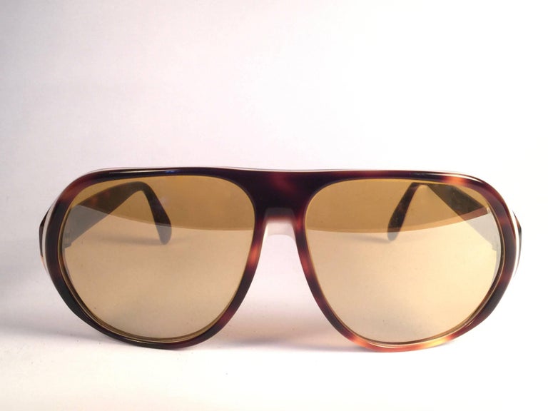 New Vintage Ray Ban B&L Blazer Ambermatic Mirror Lenses Sunglasses USA ...