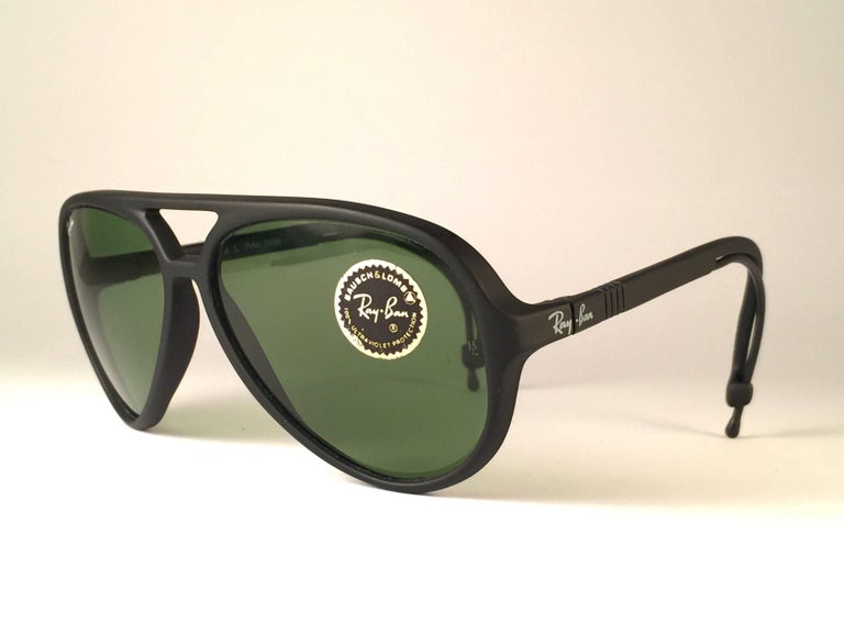 New Vintage Ray Ban Sport Series 4 RB3 Green Lenses 1980's B&L ...