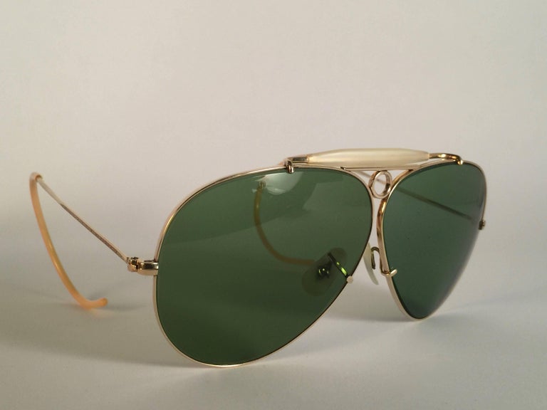 New Ray Ban Shooter 1950's Rare Classic 12K Gold Filigree USA ...