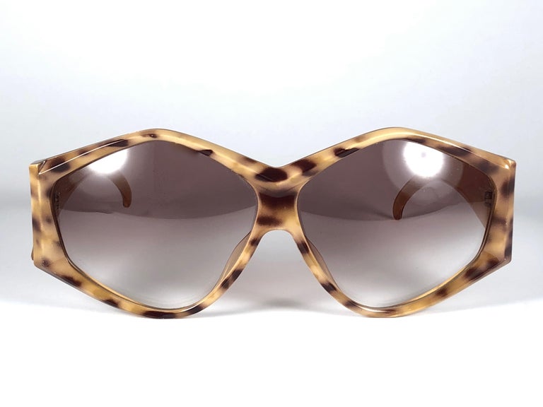 New Vintage Christian Dior 2230 10 Leopard Origami Optyl Sunglasses ...