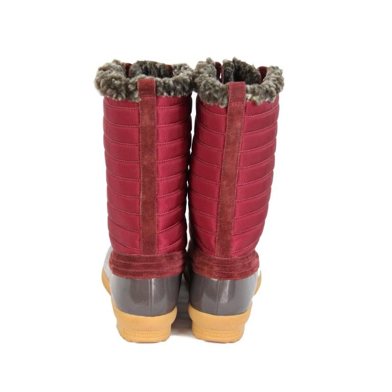 2000s Marc Jacobs Red Duck Boots Shoes For Sale at 1stDibs