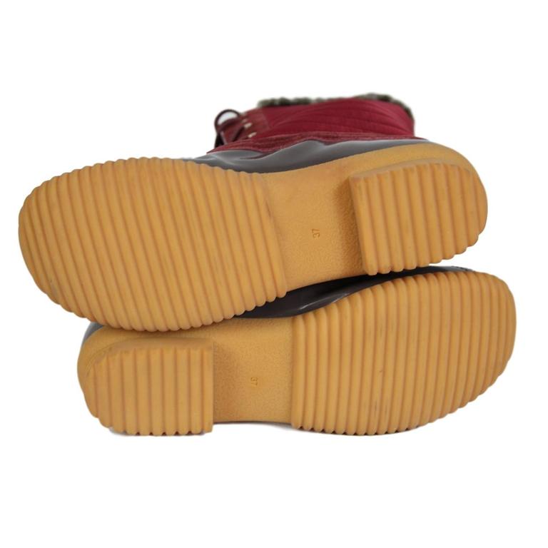 2000s Marc Jacobs Red Duck Boots Shoes For Sale at 1stDibs