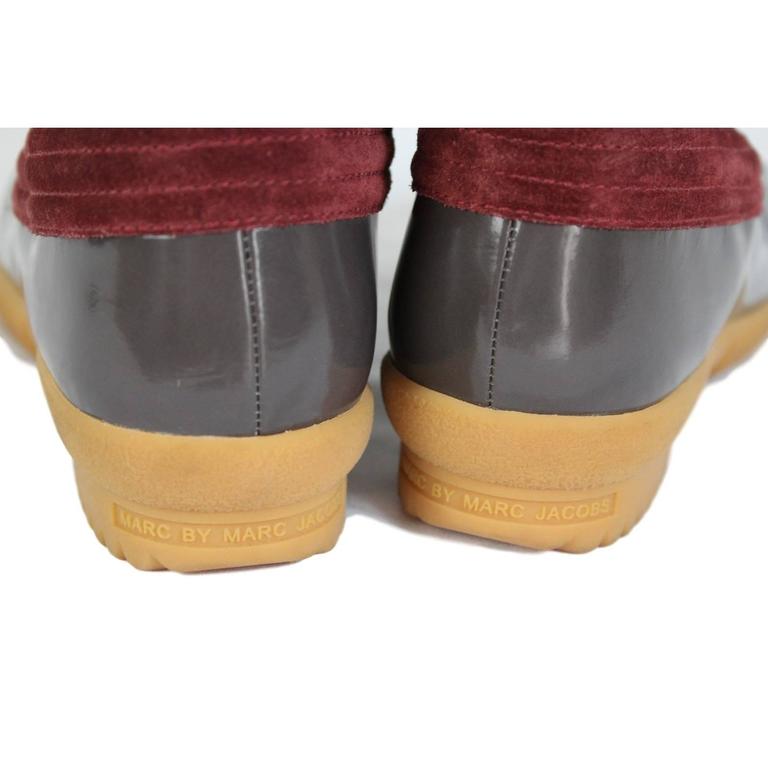 2000s Marc Jacobs Red Duck Boots Shoes For Sale at 1stDibs