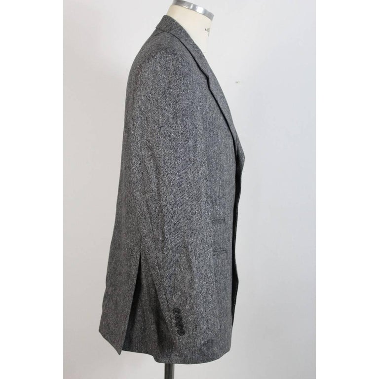 Roberto Capucci vintage wool tweed black white suit dress men's 1990s ...