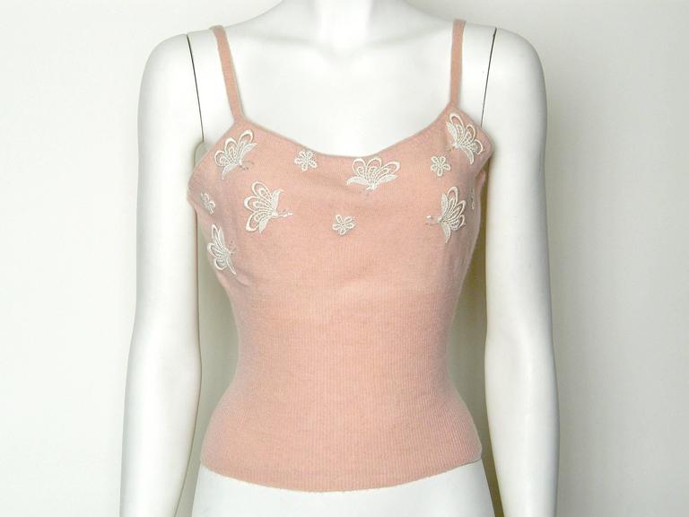 Cashmere Sweater Twin Set with Butterflies at 1stDibs | twin sweater ...