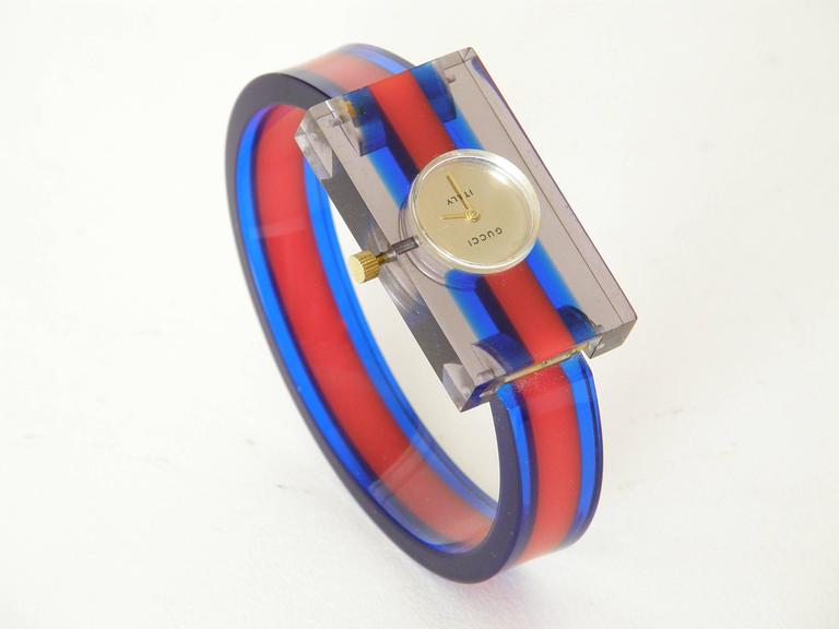 Gucci Lucite Bracelet Watch at 1stDibs | gucci lucite watch, gucci ...