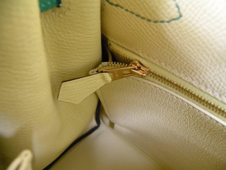 Hermes Kelly 32 Bag Tri Color HSS Bamboo Blue Electric Jaune Poussin ...